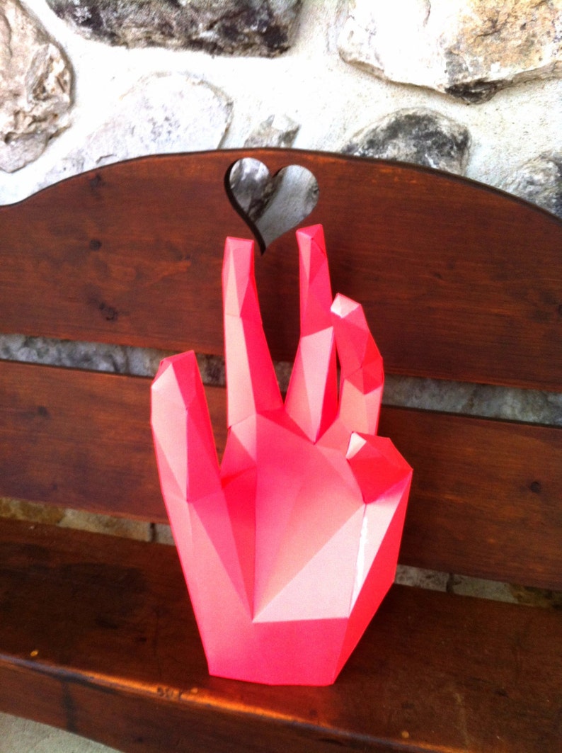 Hand Bundle Papercraft. You Get 4 PDF Digital Templates and - Etsy