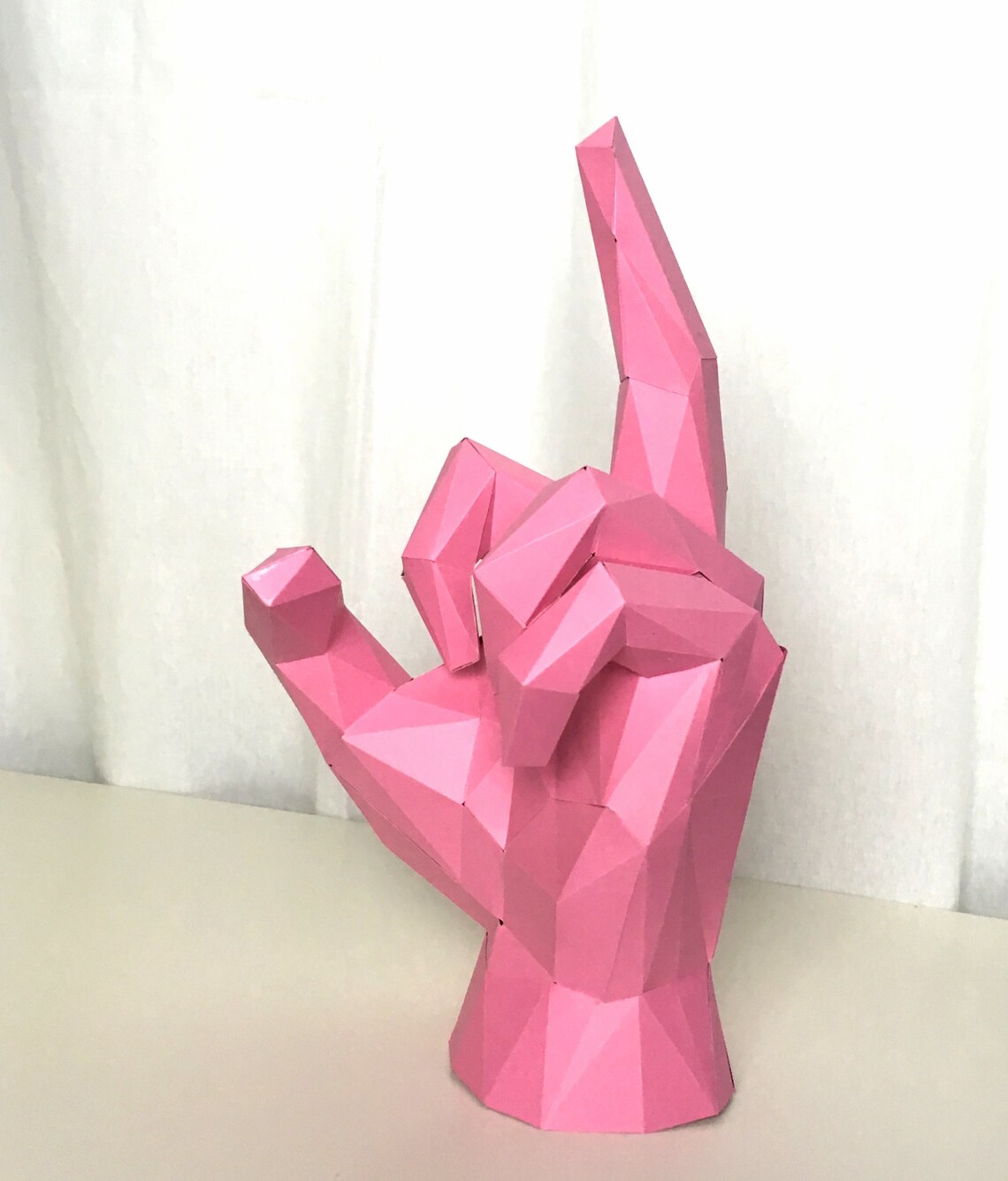 The Finger Papercraft. You Get a PDF and SVG Digital File With - Etsy ...