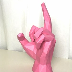 The Finger Papercraft. You Get a PDF and SVG Digital File With ...