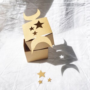Star and Moon Box 3D Papercraft. You Get Pdf SVG DXF Digital File ...