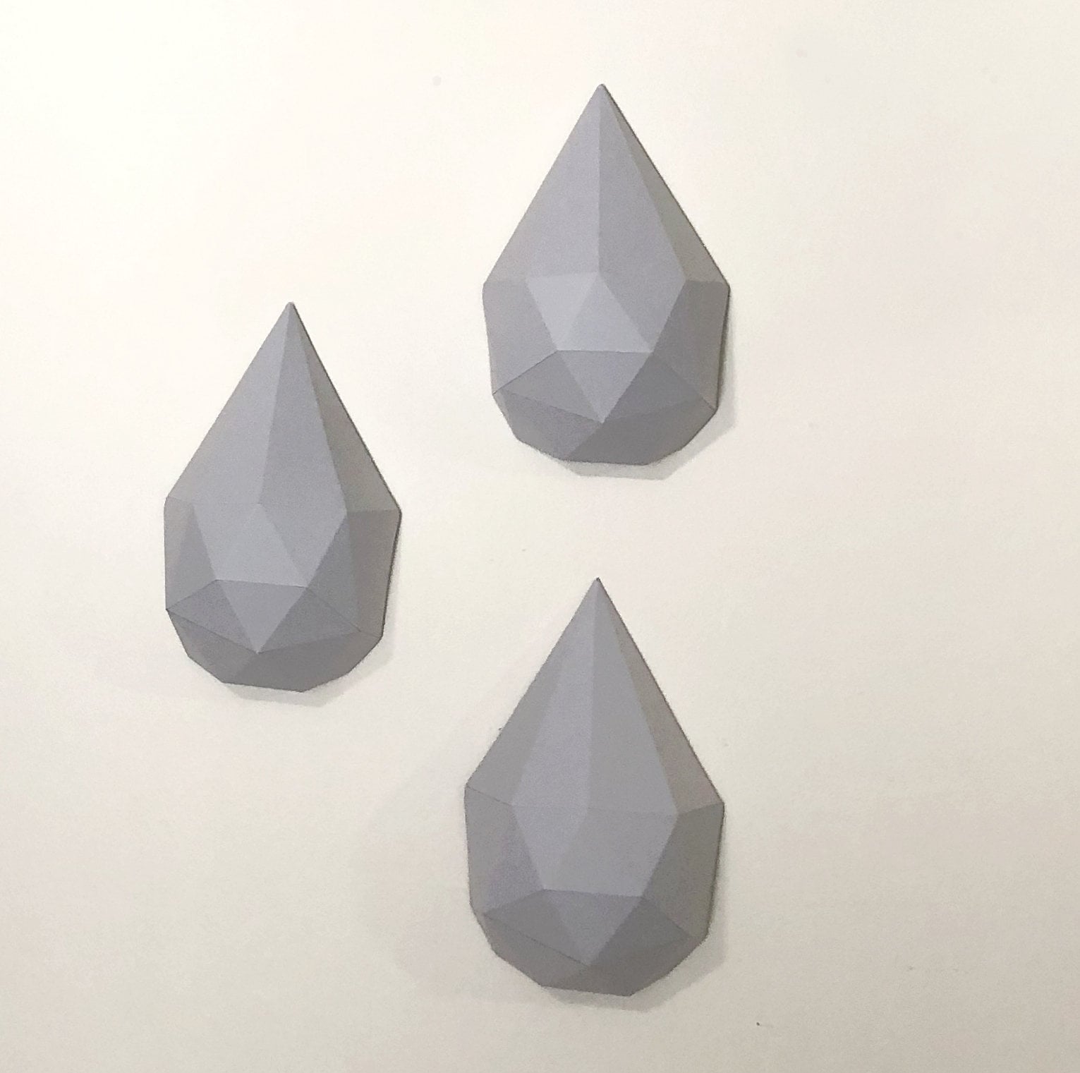 Raindrop 3d Papercraft Model. You Get SVG File and PDF Digital - Etsy