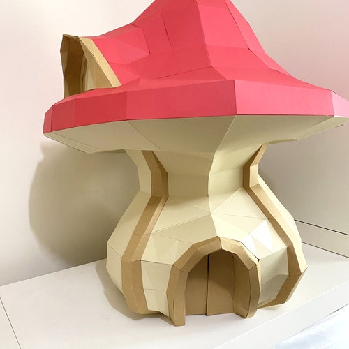 Giant Mushrooms 3d Papercraft. You Get SVG and PDF Digital - Etsy