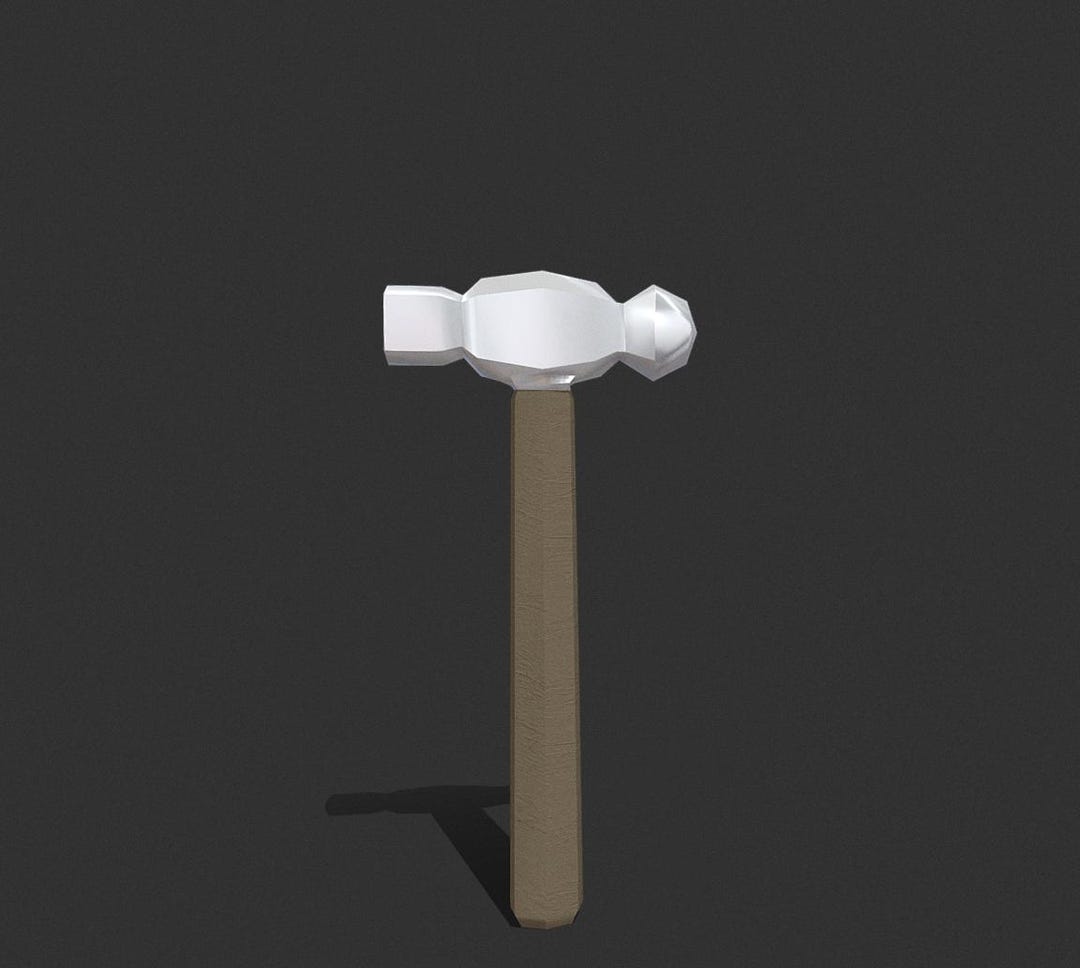 Ball Hammer 3D Papercraft. You Get PDF Digital Template and ...