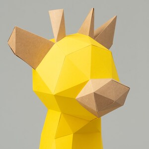 Baby Giraffe 3D Papercraft. You Get SVG and PDF Digital File Templates ...