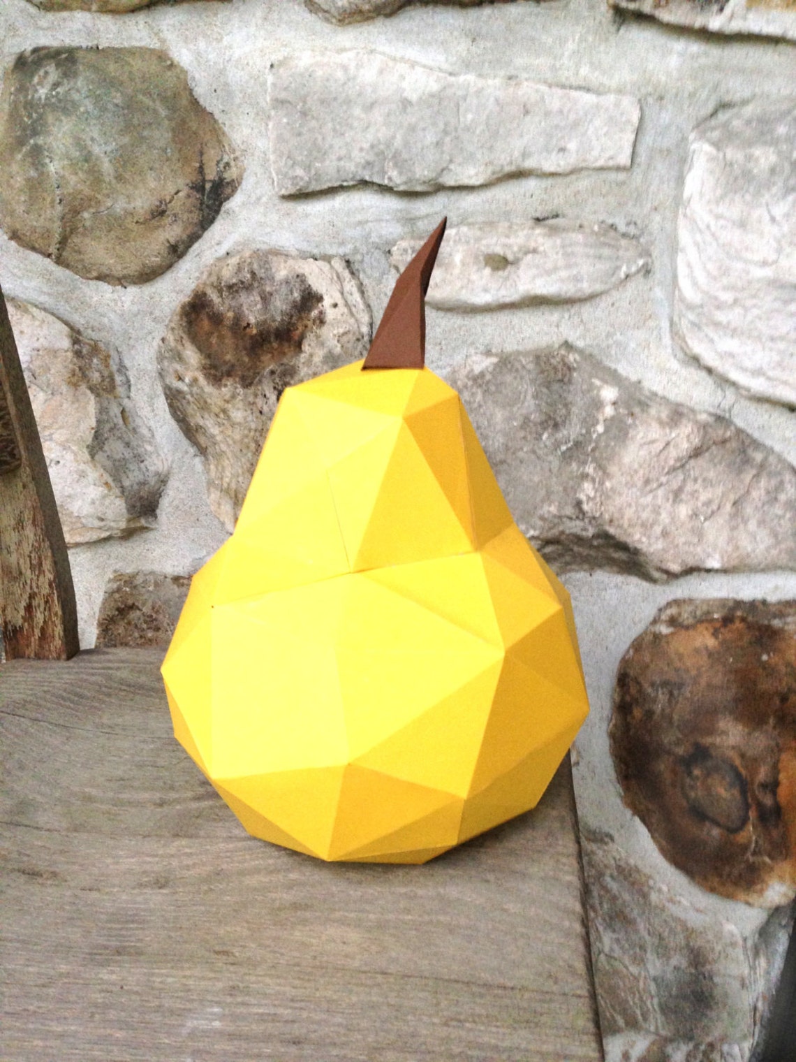 Pear 3d Papercraft. You Get SVG Files and PDF Digital File With ...