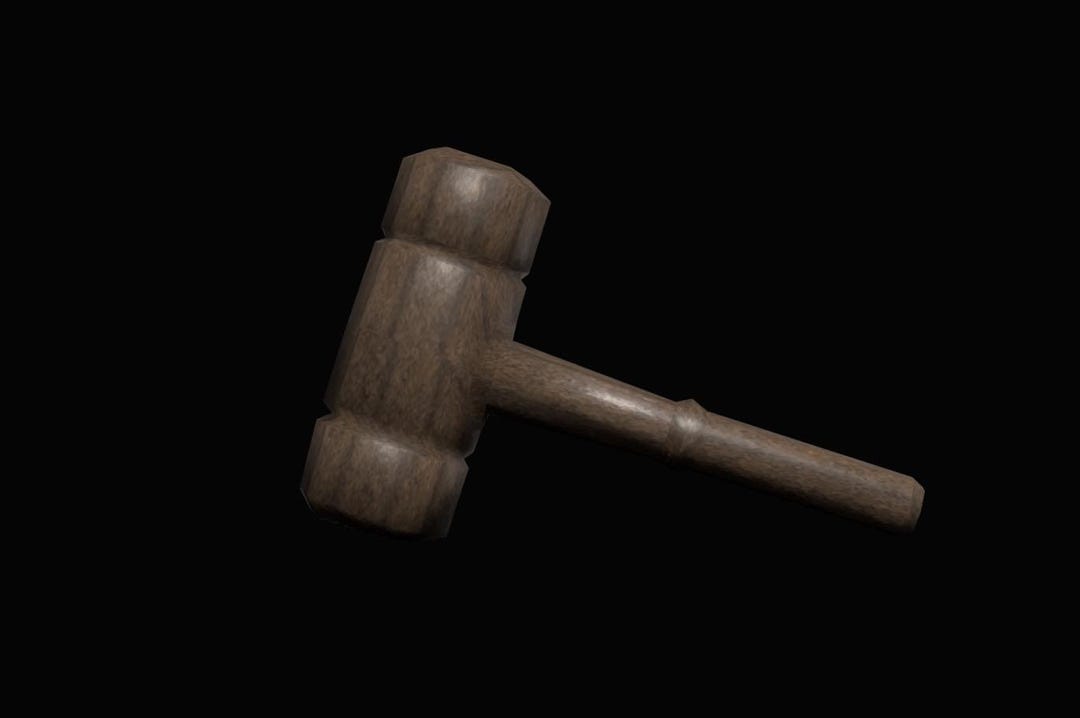 Gavel 3D Papercraft. You Get SVG and PDF Digital Template and ...