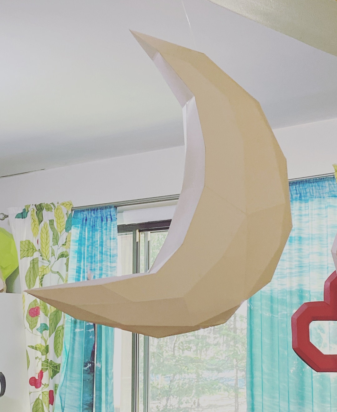 Full Moon 3D Papercraft Model. You Get PDF and SVG Digital File ...