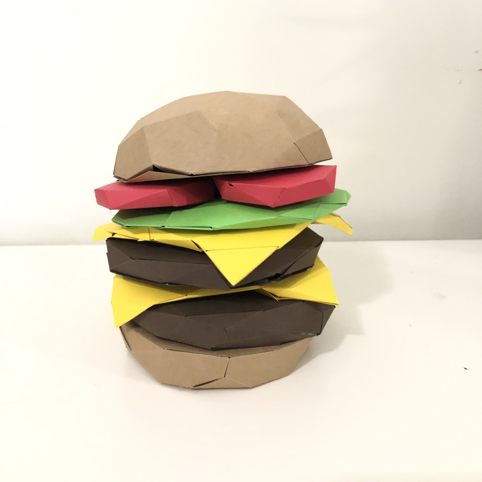 Burger 3D Papercraft. You Get a PDF Digital File Templates and - Etsy UK