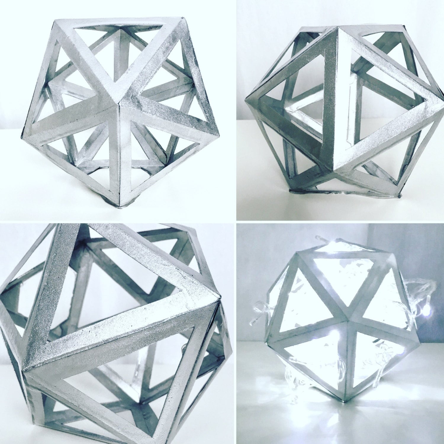 Geometric Light Fixture 3d Papercraft. You Get a PDF Digital File With ...