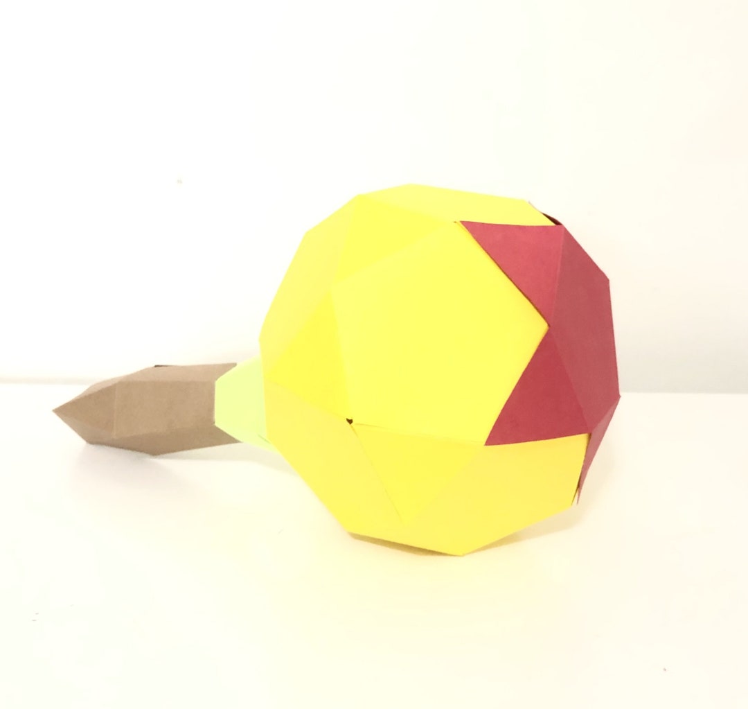 Maracas 3D Papercraft. Y0u Get a PDF Digital File Templates and ...