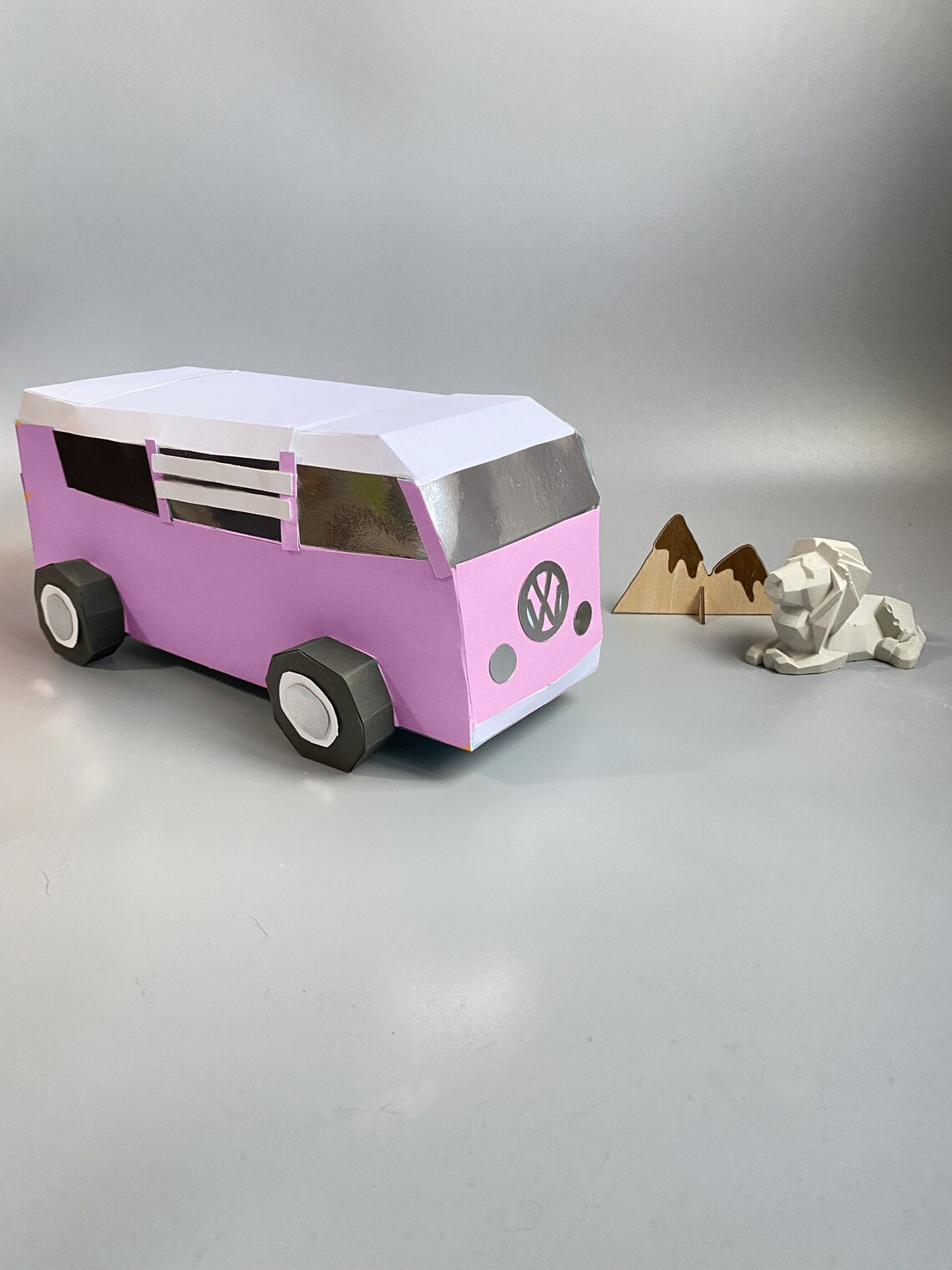 Camper Van 3D Papercraft. Lowpoly Paper Get PDF Digital File - Etsy