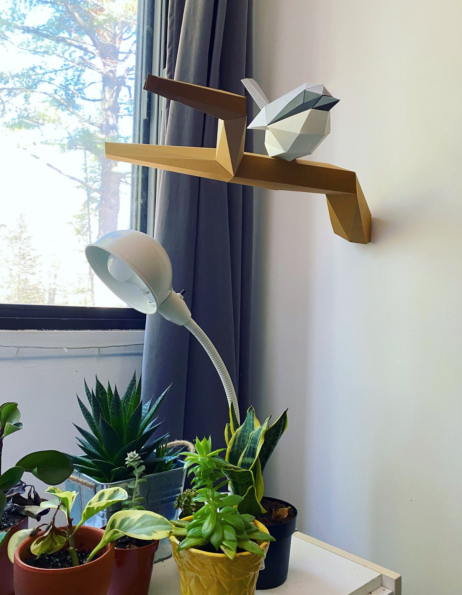 Chickadee on Branch 3d Papercraft. You Get SVG and PDF Digital File ...