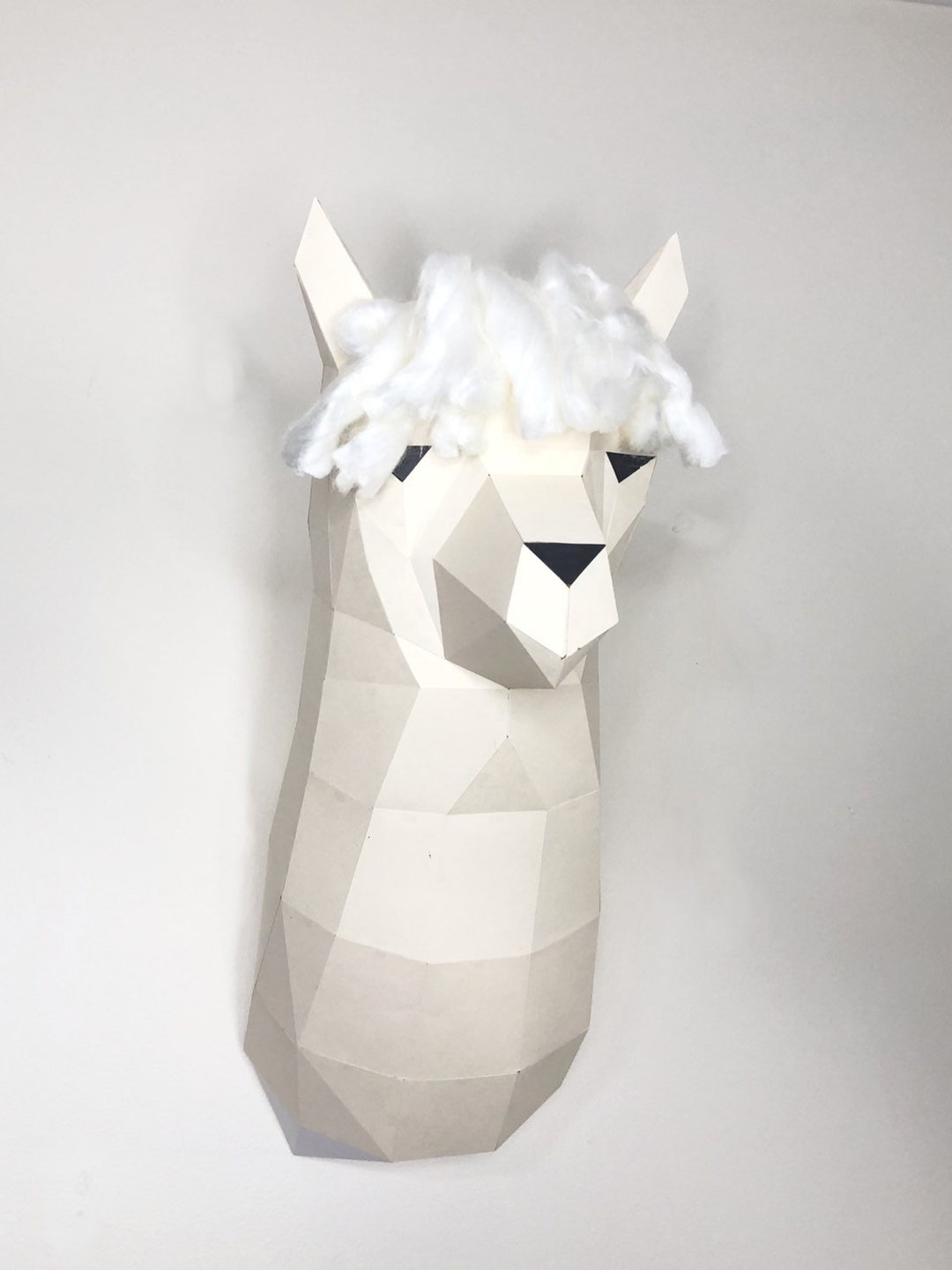 Llama 3d Papercraft. With This Purchase You Get SVG Files and PDF ...