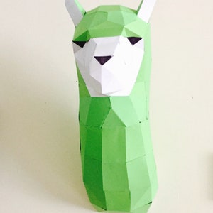 Llama 3d Papercraft. With This Purchase You Get SVG Files and PDF ...