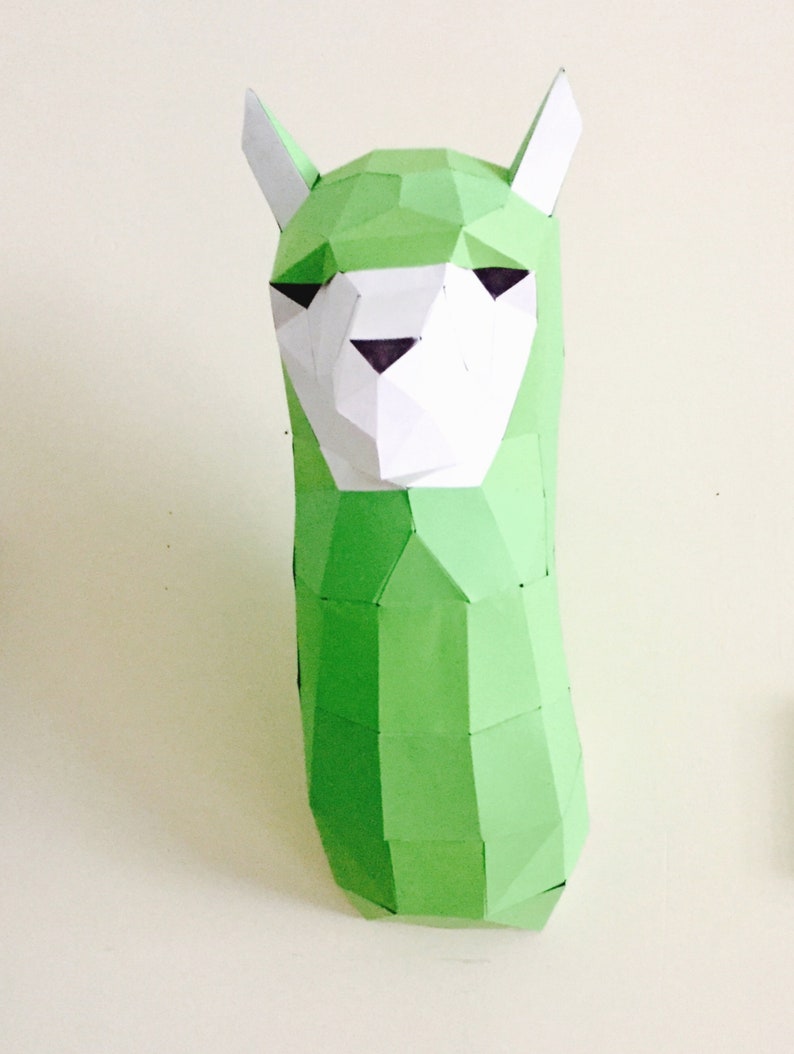 Llama 3d Papercraft. With This Purchase You Get PDF Digital | Etsy