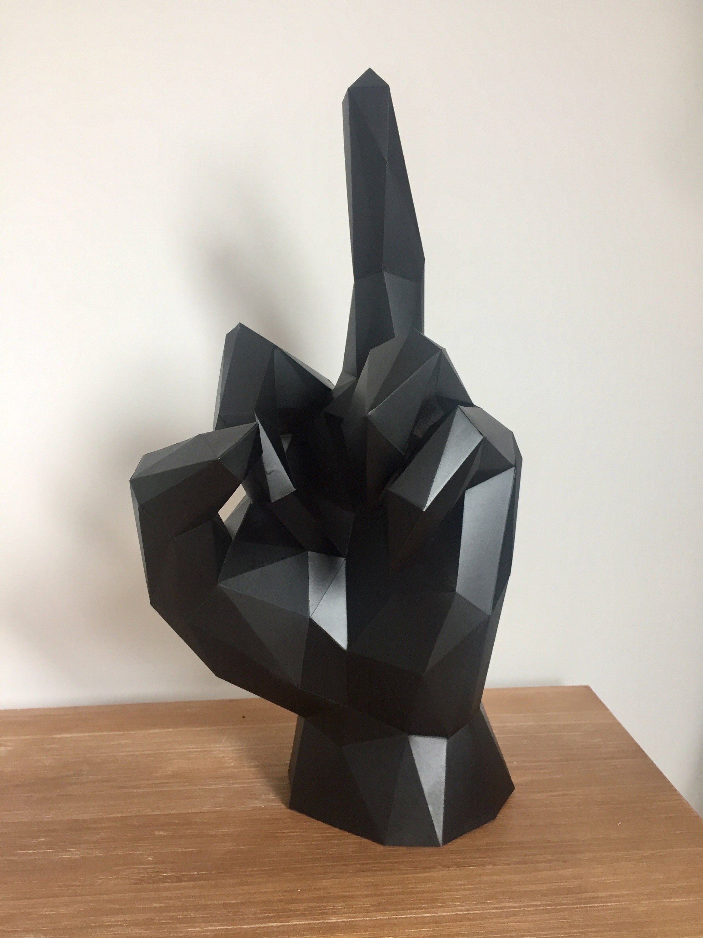 The Finger Papercraft. You Get a PDF and SVG Digital File With - Etsy ...