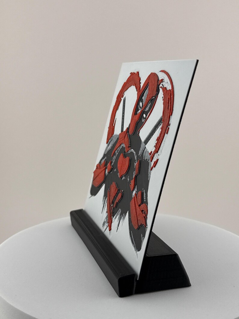 Deadpool Heart Hands Hueforge Print - Etsy