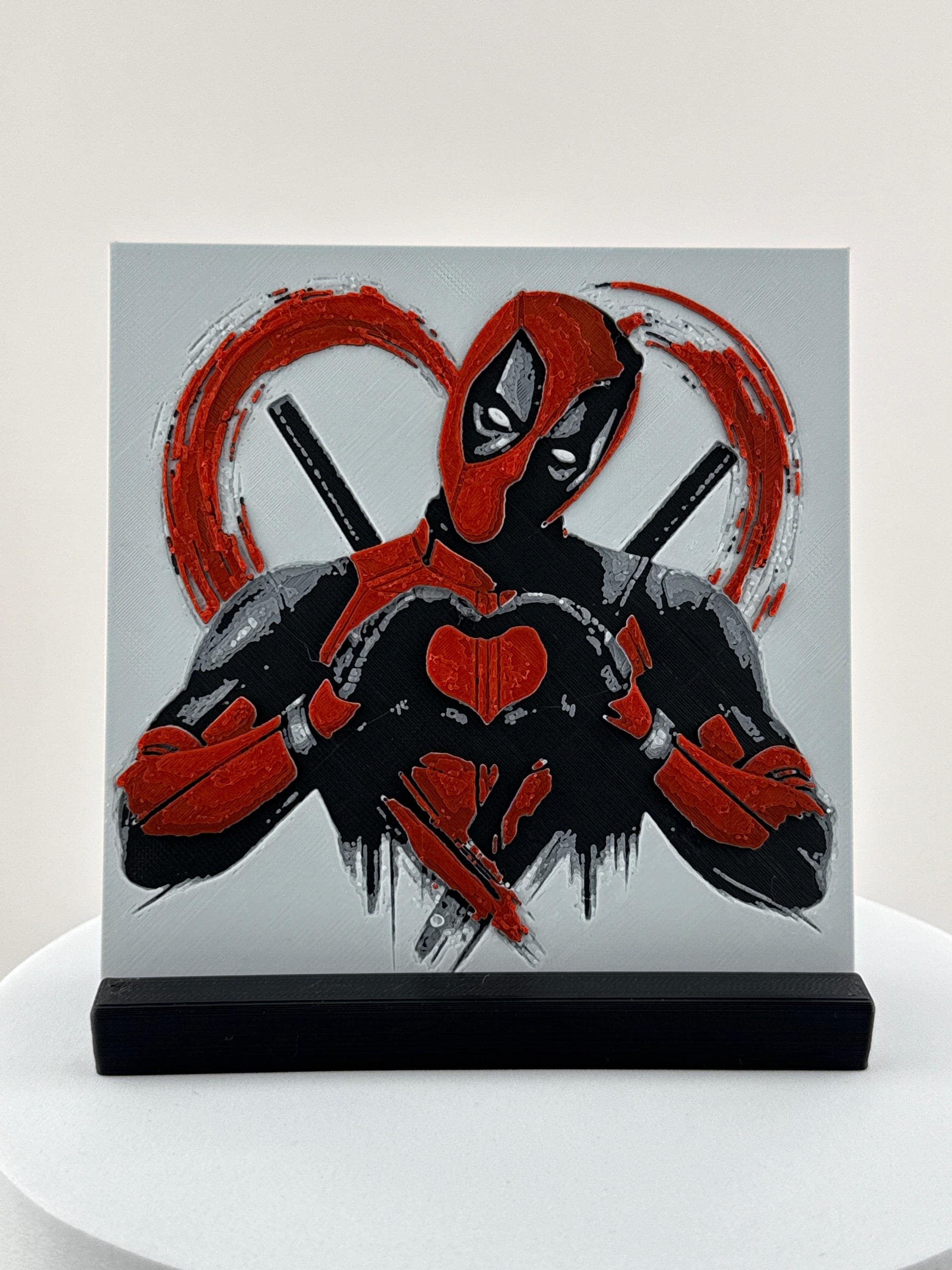 Deadpool Heart Hands Hueforge Print - Etsy