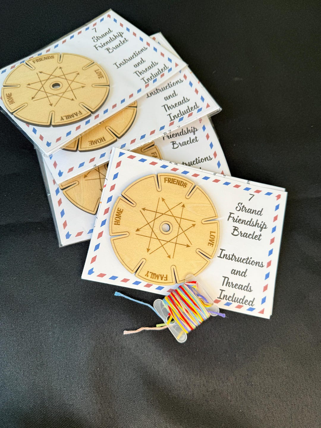 Friendship Bracelet Kit - 7 Strand. Make Your Own Craft Gift for Adults ...
