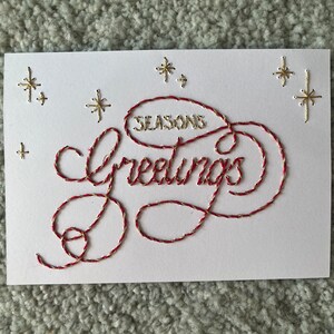 PDF Embroidery Card Pattern - 3 Greetings! - Etsy