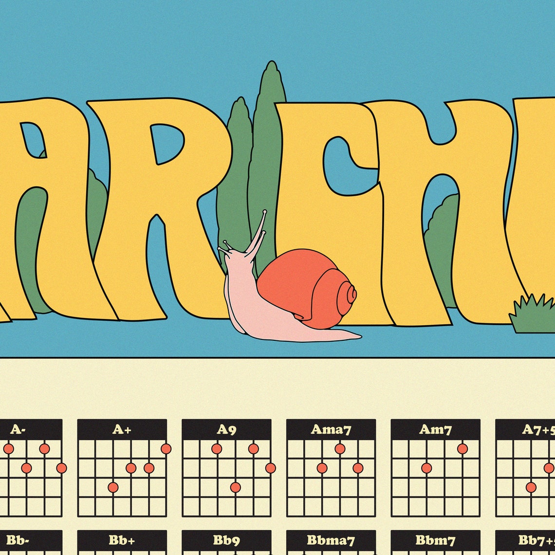 Guitar Chord Reference Guide - Etsy