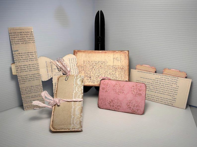 Handmade Ephemera Envelopes, Bow Paperclip, Handmade Booklet ...