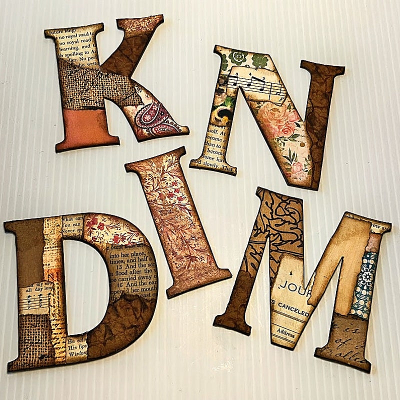 Chipboard Letters - Etsy