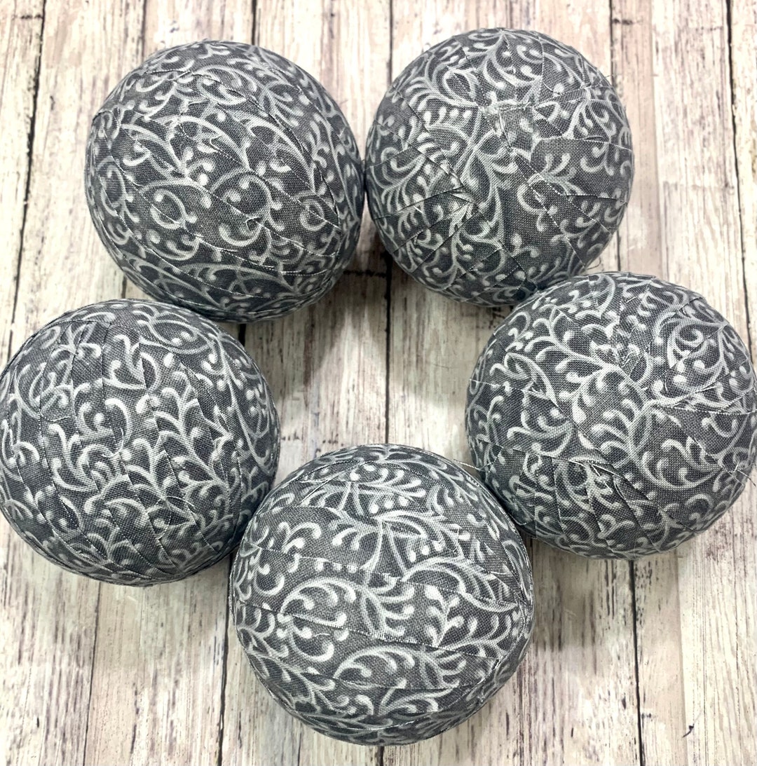 Rag Balls- 3 Inch Fabric Balls- Centerpiece Balls- Dough Bowl Filler ...