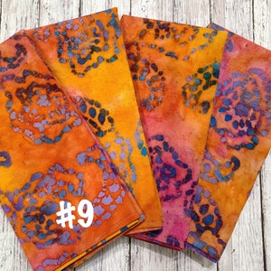 Colorful Batik Print Napkins Double Sided Napkins 100% Cotton Dinner ...