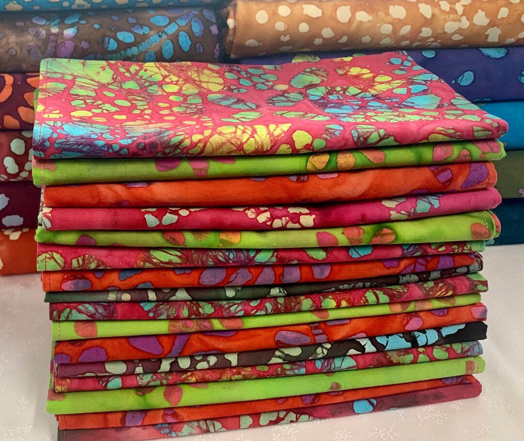 Colorful Batik Print Napkins- Double Sided Napkins - 100% Cotton Dinner ...