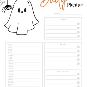 Spooky Babe Daily Planner Templates - Etsy