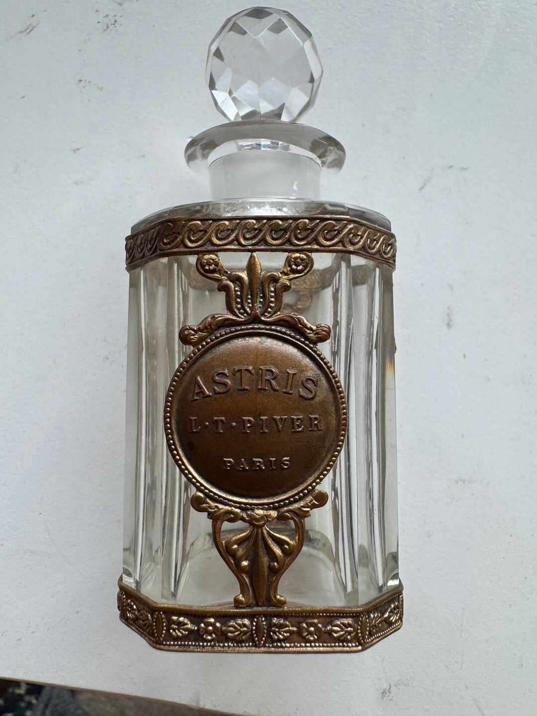 RARE Antique 1920s Astris LT PIVER Paris Perfume Glass Bottle France ...