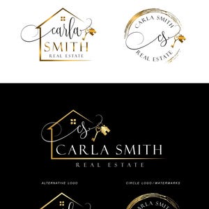Real Estate Logo & Branding Kit: Realtor Design With Keys 7 - Etsy