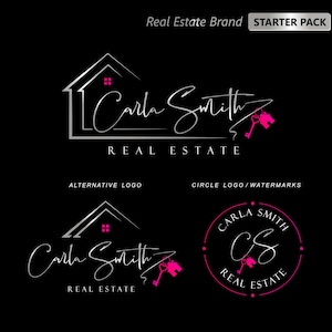 Realtor Logo Branding Kit: Premade Real Estate Agent Design (digital ...