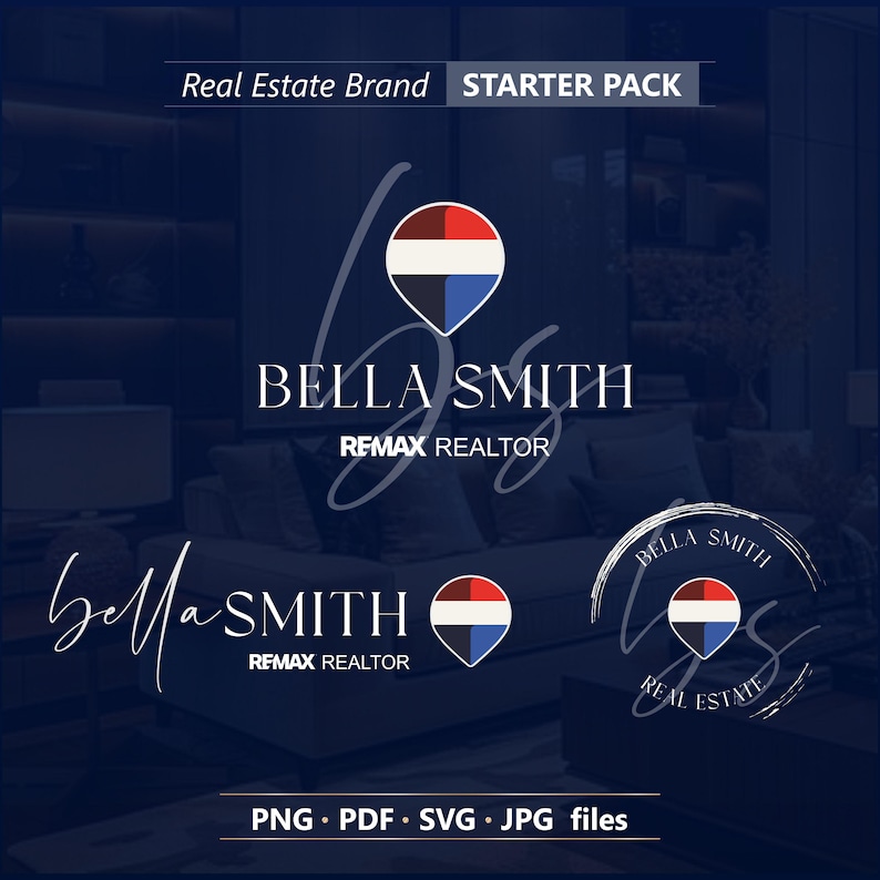 Real Estate Logo Branding Kit: Elegant Realtor Design Set - Etsy