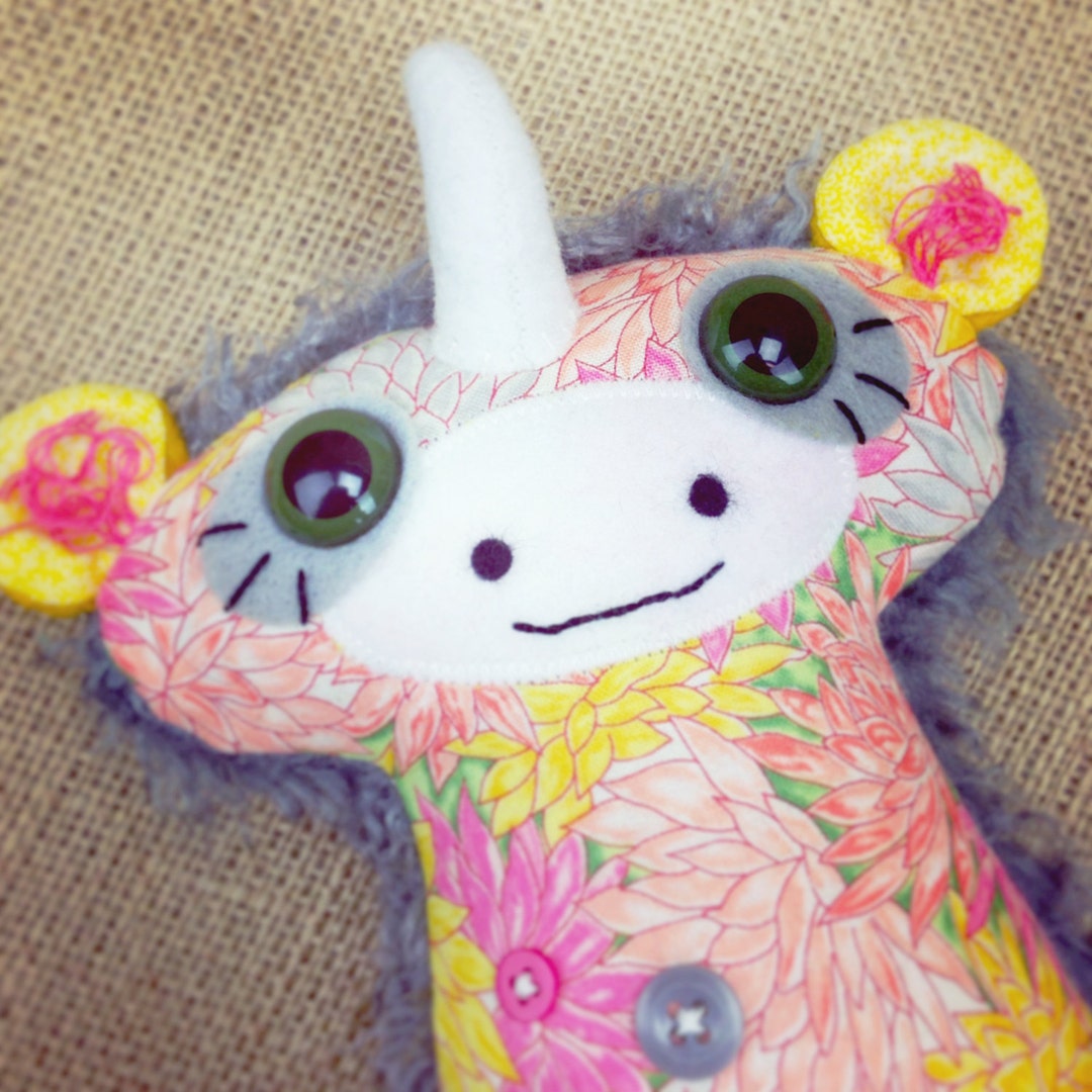 Tropical Rhino Plush - Etsy