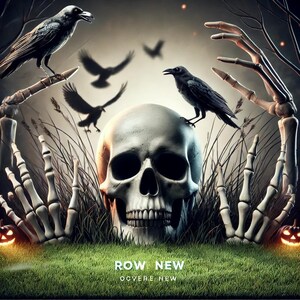 Creepy Skeleton Head Halloween Decoration Spooky Skull Decor for ...