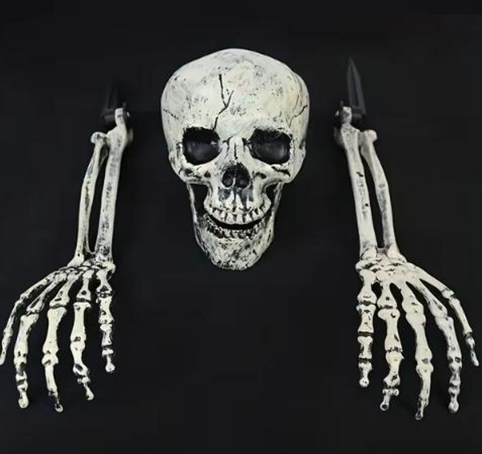 Creepy Skeleton Head Halloween Decoration Spooky Skull Decor for ...
