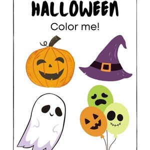 Libro Para Colorear De Halloween - Etsy