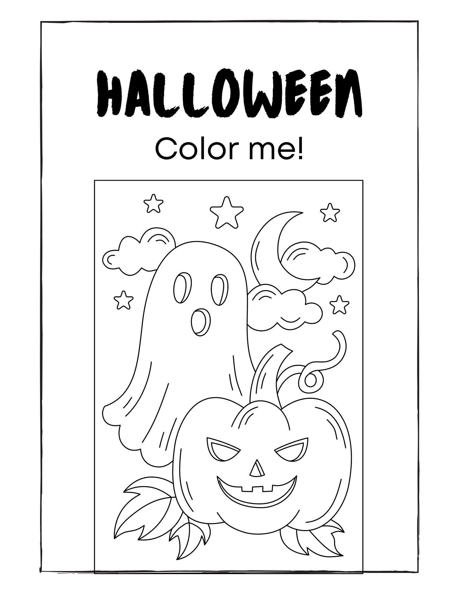 Libro Para Colorear De Halloween - Etsy