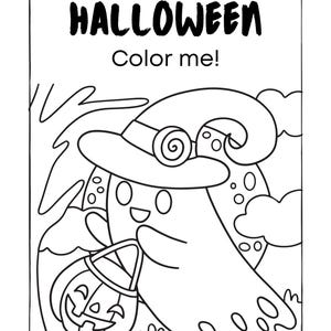 Libro Para Colorear De Halloween - Etsy