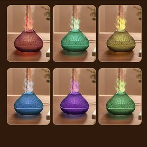 Essential Oils Aroma Diffuser 160 Ml Volcano Flame Diffuser - Etsy