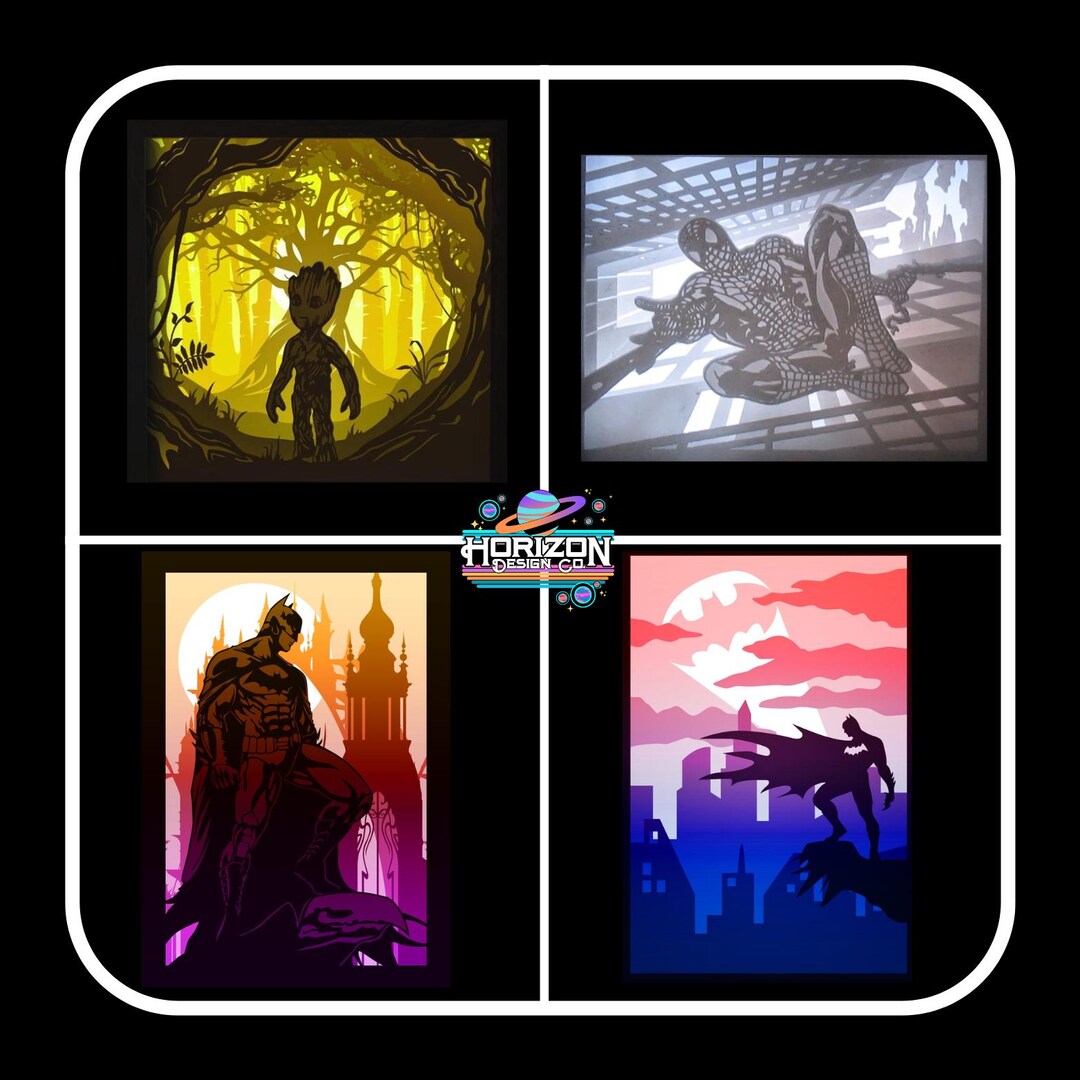 Marvel-dc Universe Custom Lightbox - Etsy