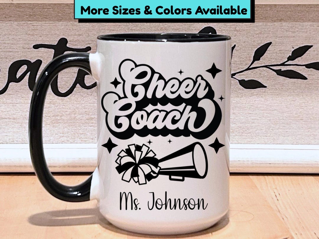 Custom Cheer Coach Mug - Personalized Cheerleading Coach Gift - Etsy