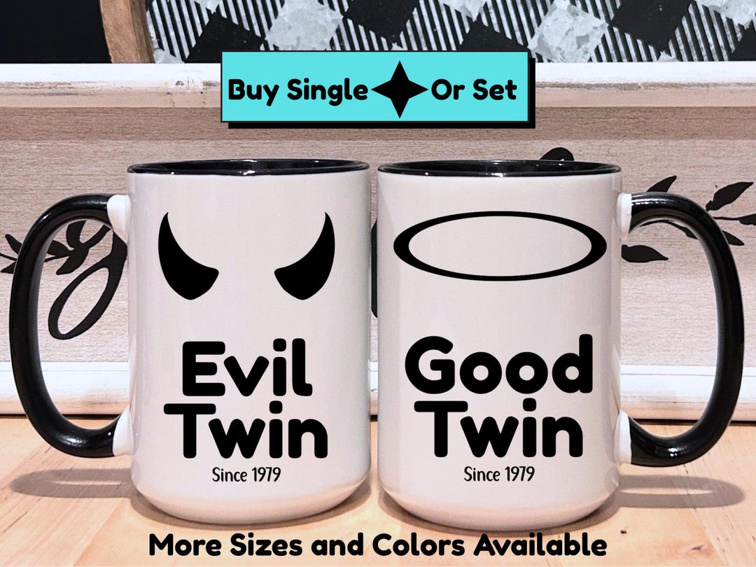 Twins Mug : Funny Gift for Twin Sisters or Brothers - Sold Single or ...