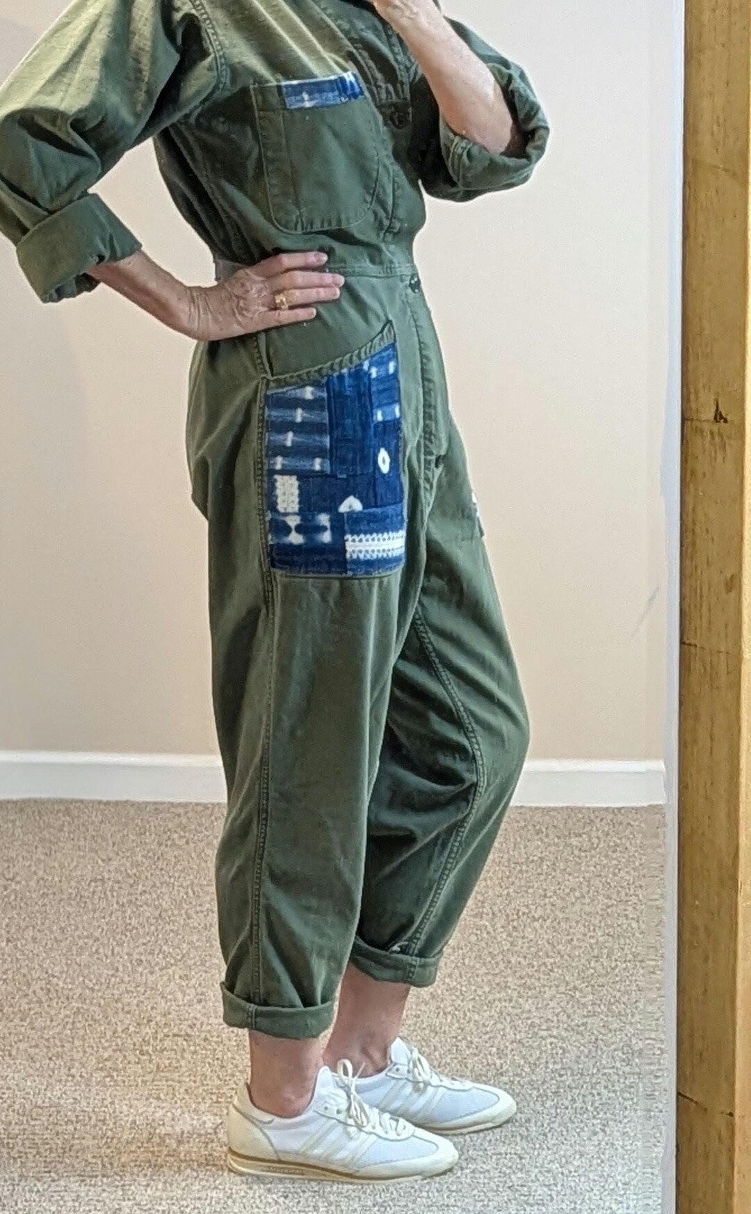 Vintage Military Surplus Coveralls: Upcycled With Indigo Mud Cloth From ...