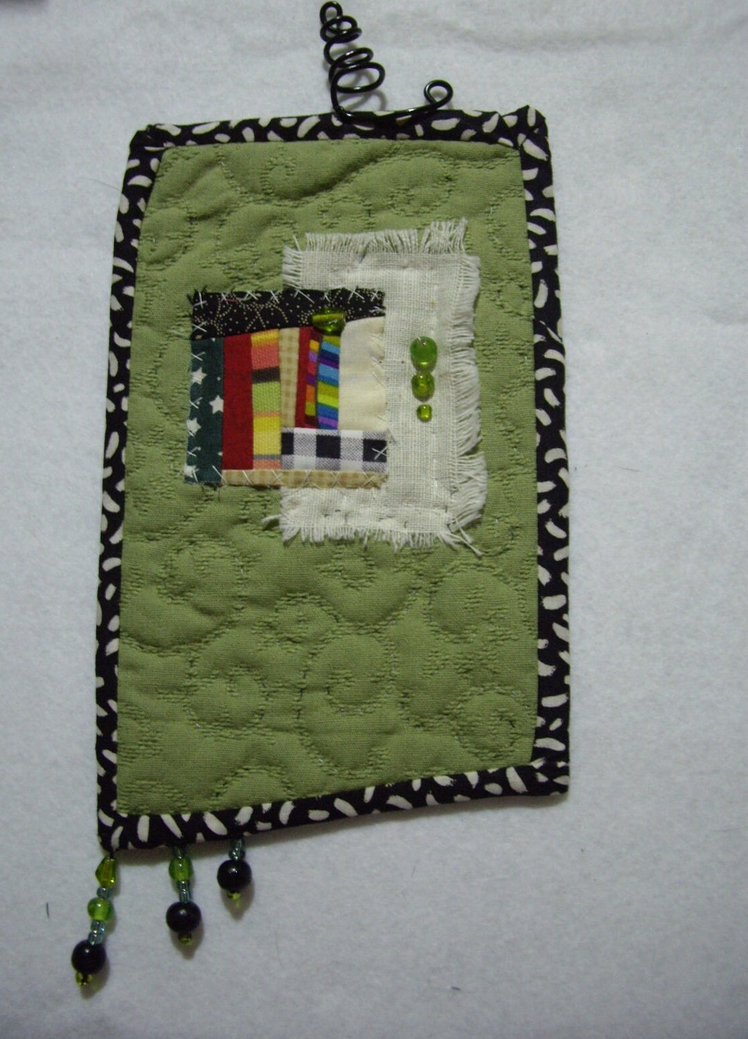 Wonky Log Cabin Art Quilt - Etsy