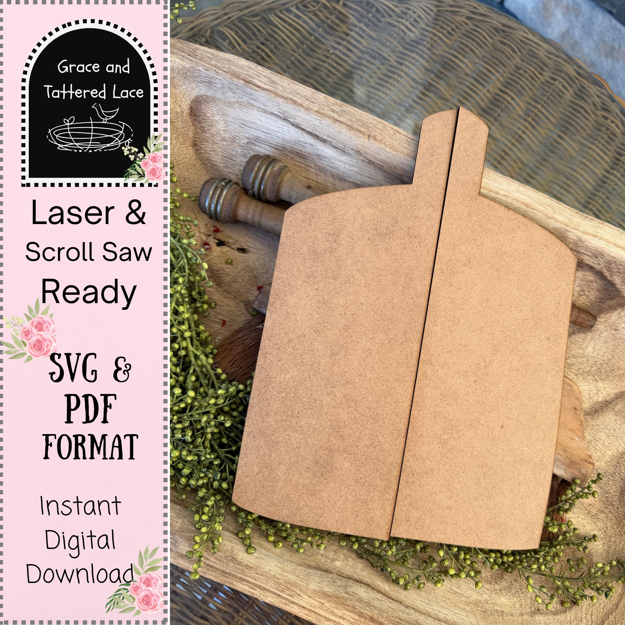 Wonky Primitive Bread Board SVG Laser Cut File: Farmhouse Decor ...