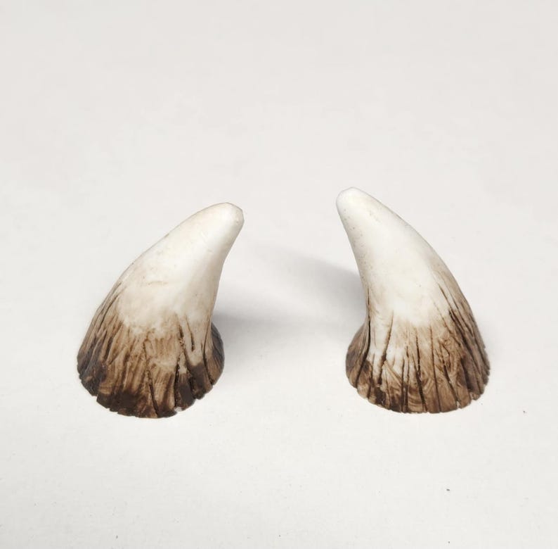 Aradani Small Horns - Lightweight Resin Horns, Glue on With Spirit Gum ...