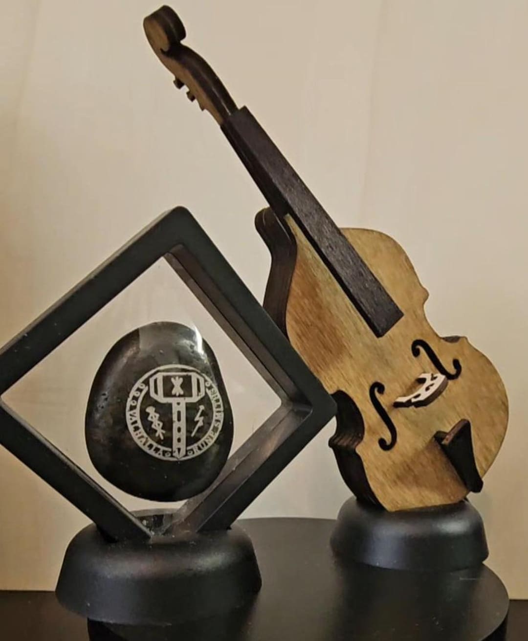 Laser Cut Miniature Double Bass Ornament String Instrument - Etsy